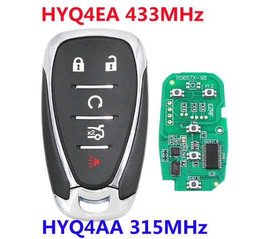 433Mhz HYQ4EA 315MHz HYQ4AA Smart Key For Chevrolet Camaro/Cruze,For ...